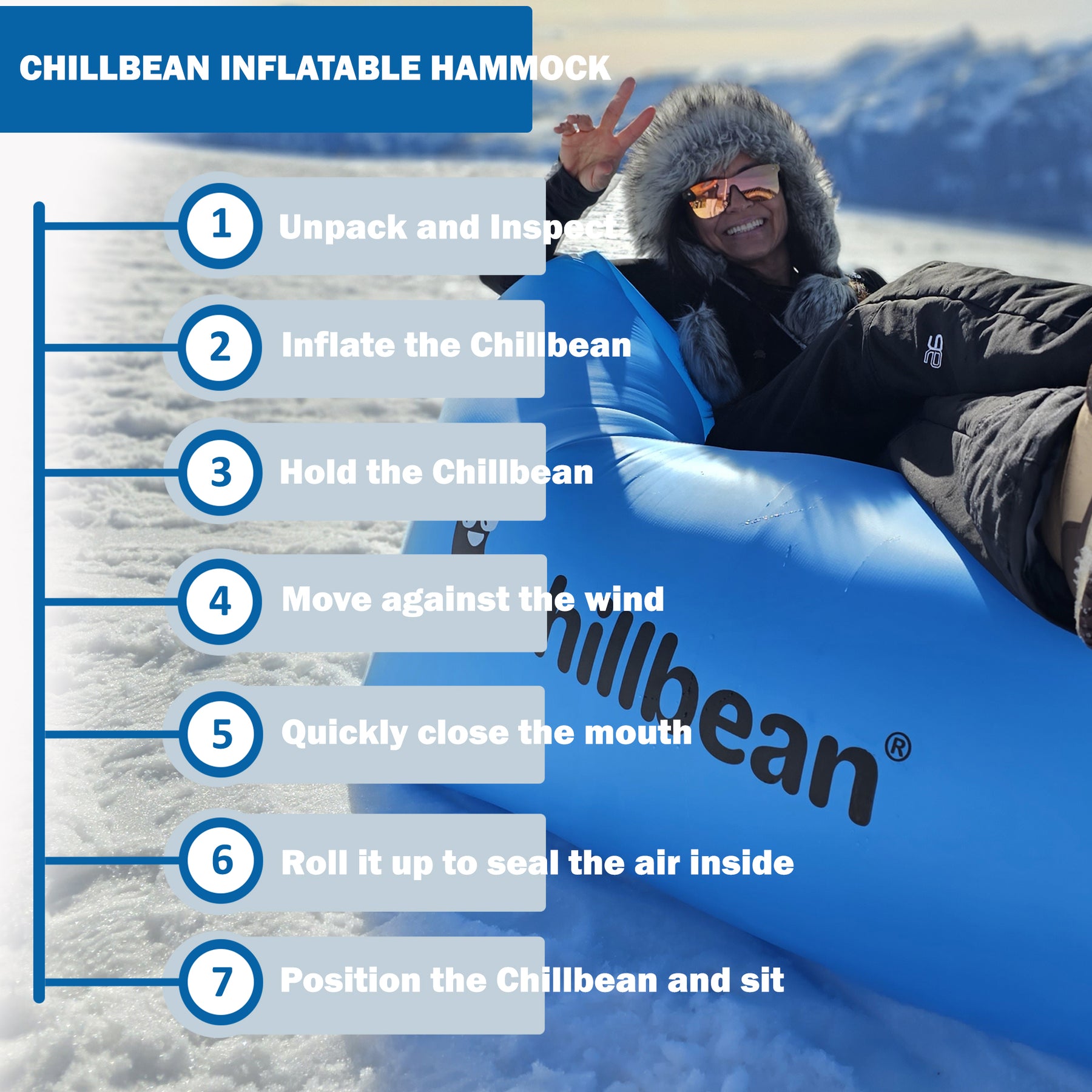 CHILLBEAN - The Ultra Premium Glowing Single Layer Inflatable Lounger ...